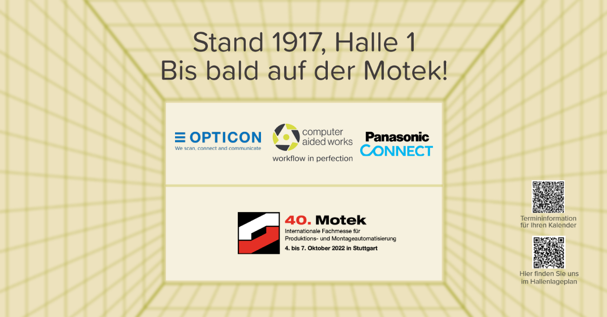 Auf der Motek 2022 - gemeinsam mit unseren Technologiepartnern - Computer Aided Works